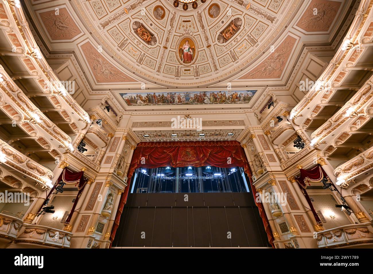 Dresden, Germany - Jul 8, 2023: Interior of the Semper opera house in ...