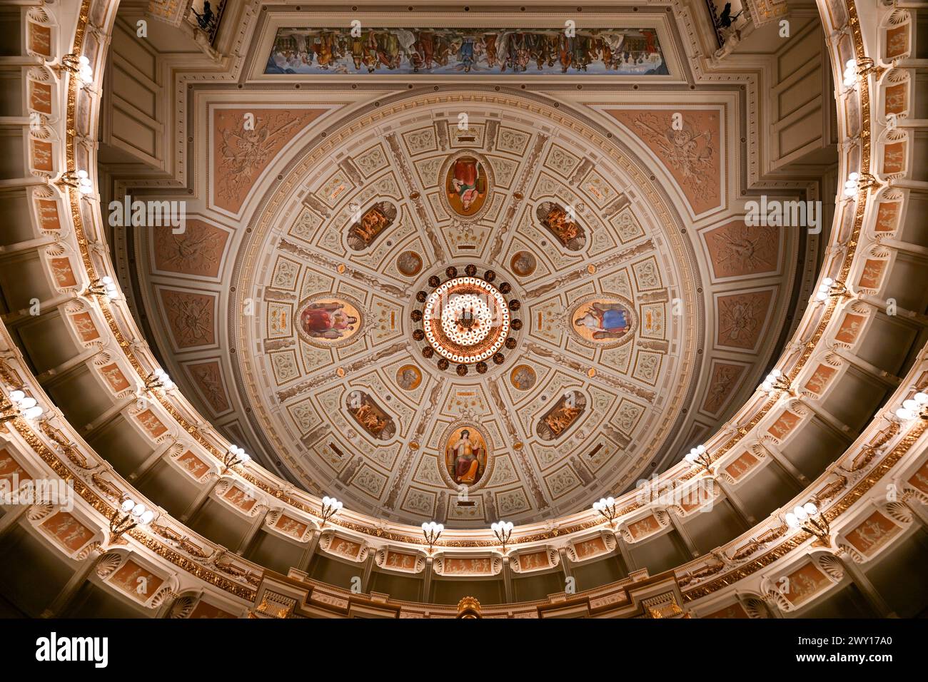 Dresden, Germany - Jul 8, 2023: Interior of the Semper opera house in ...