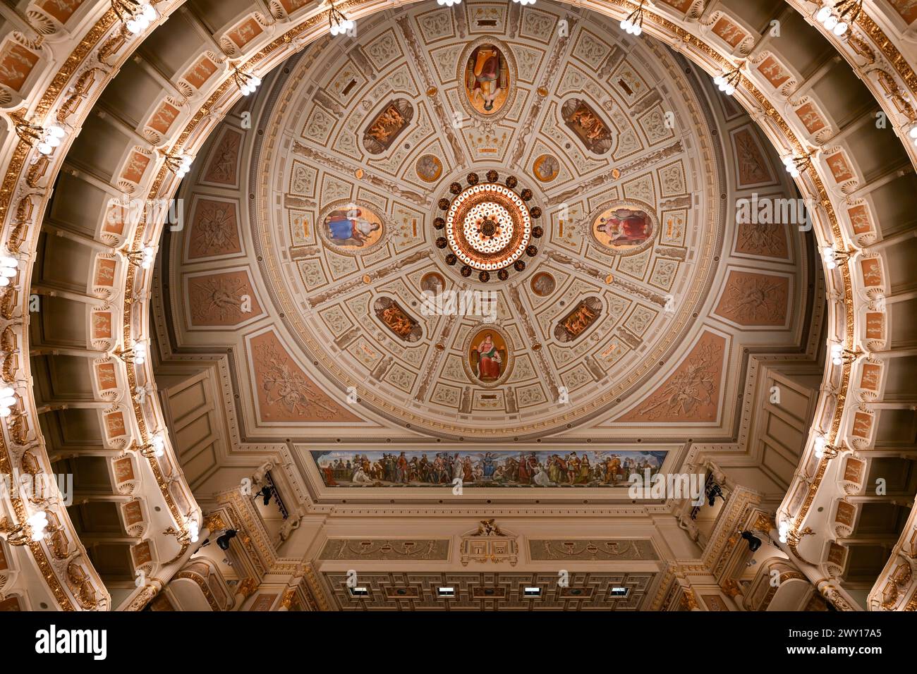 Dresden, Germany - Jul 8, 2023: Interior of the Semper opera house in ...