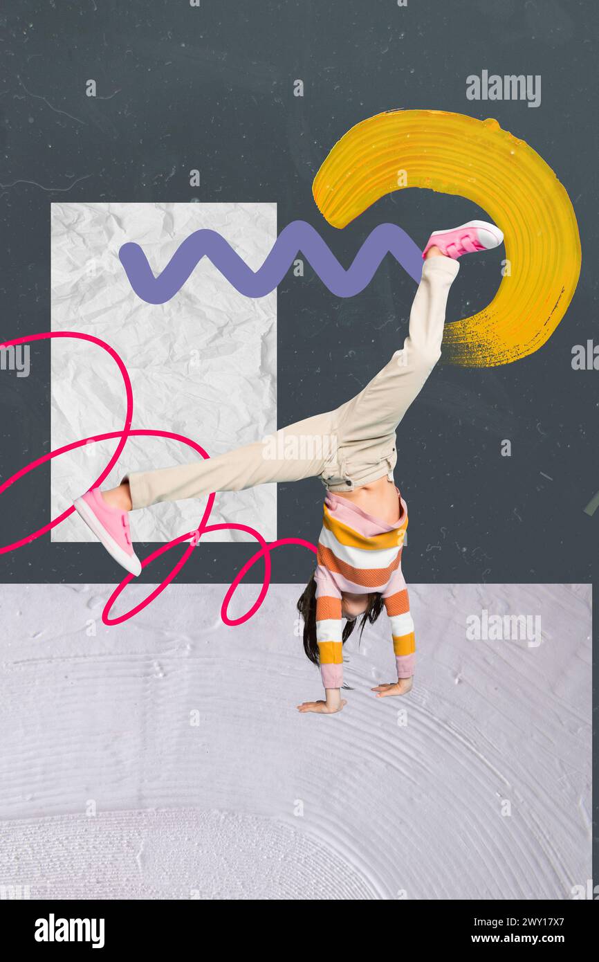 Trend artwork sketch composite photo collage of image young shocked ...