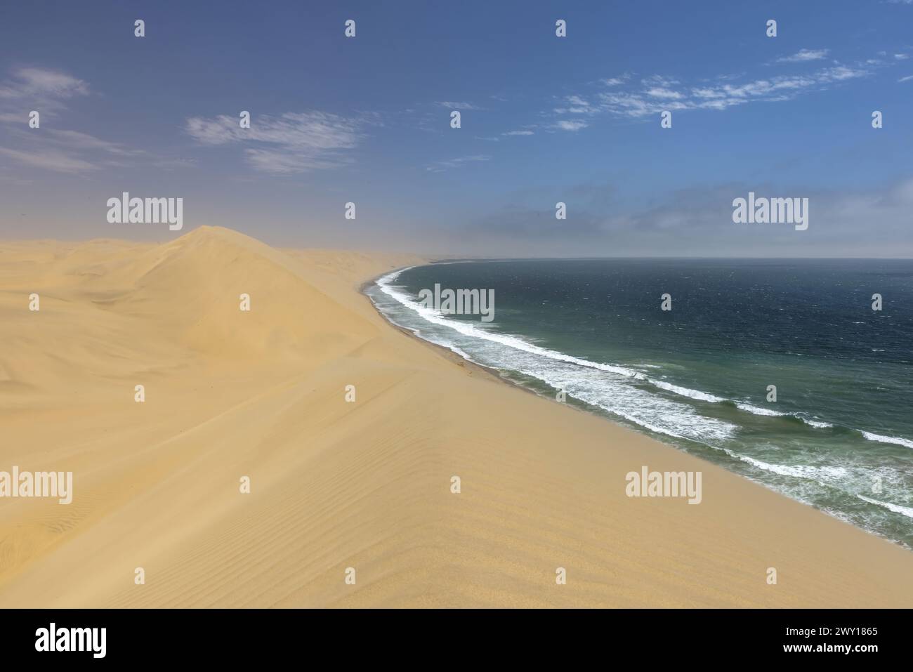 Picture of the dunes of Sandwich Harbor in Namibia on the Atlantic ...