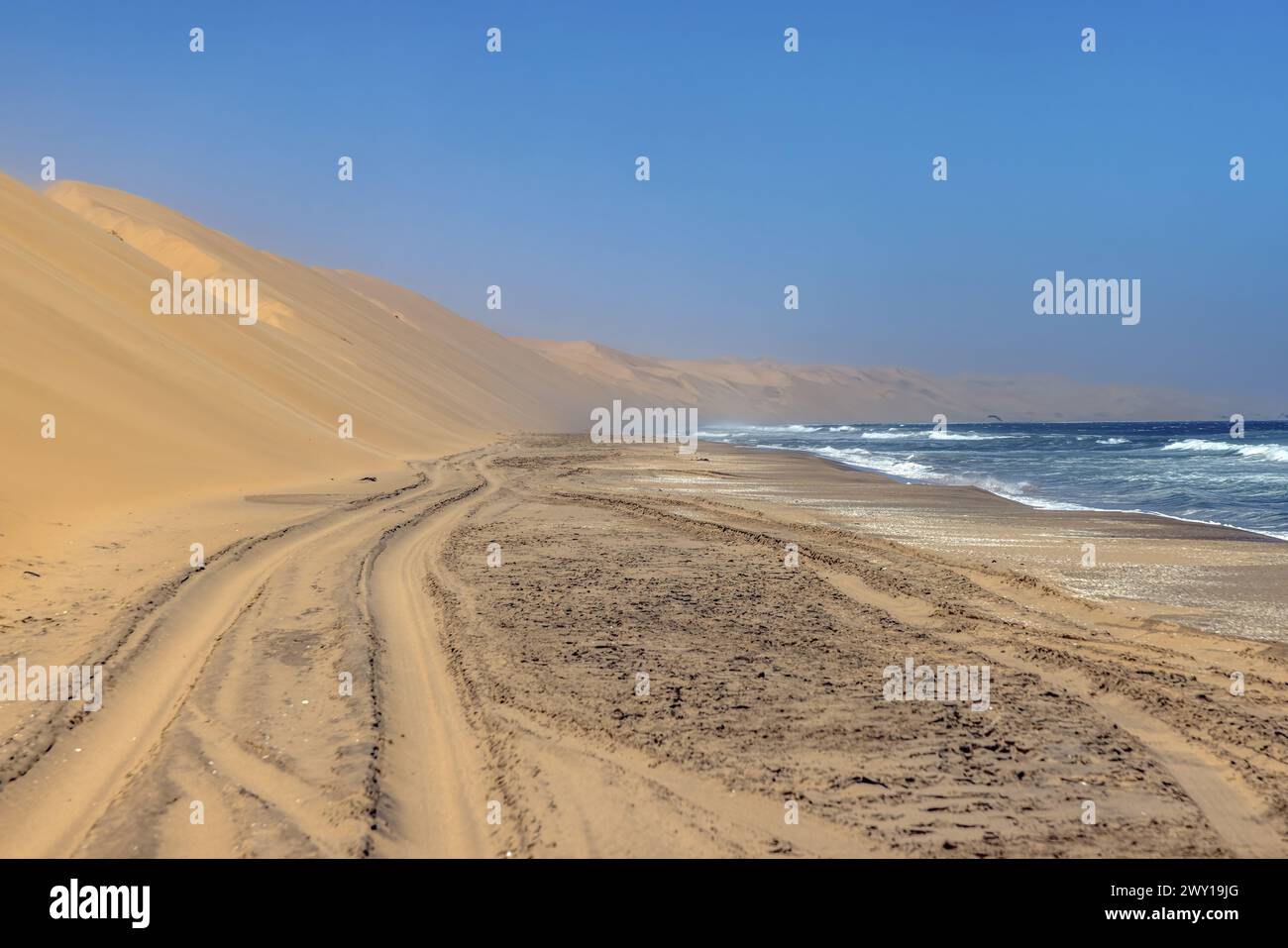 Picture of the beach of the dunes of Sandwich Harbor in namibia tgas ...