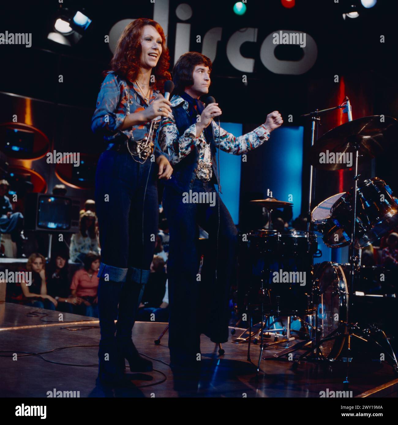 Disco, ZDF Musiksendung, 1972, Auftritt von Nina & Mike, deutsches ...