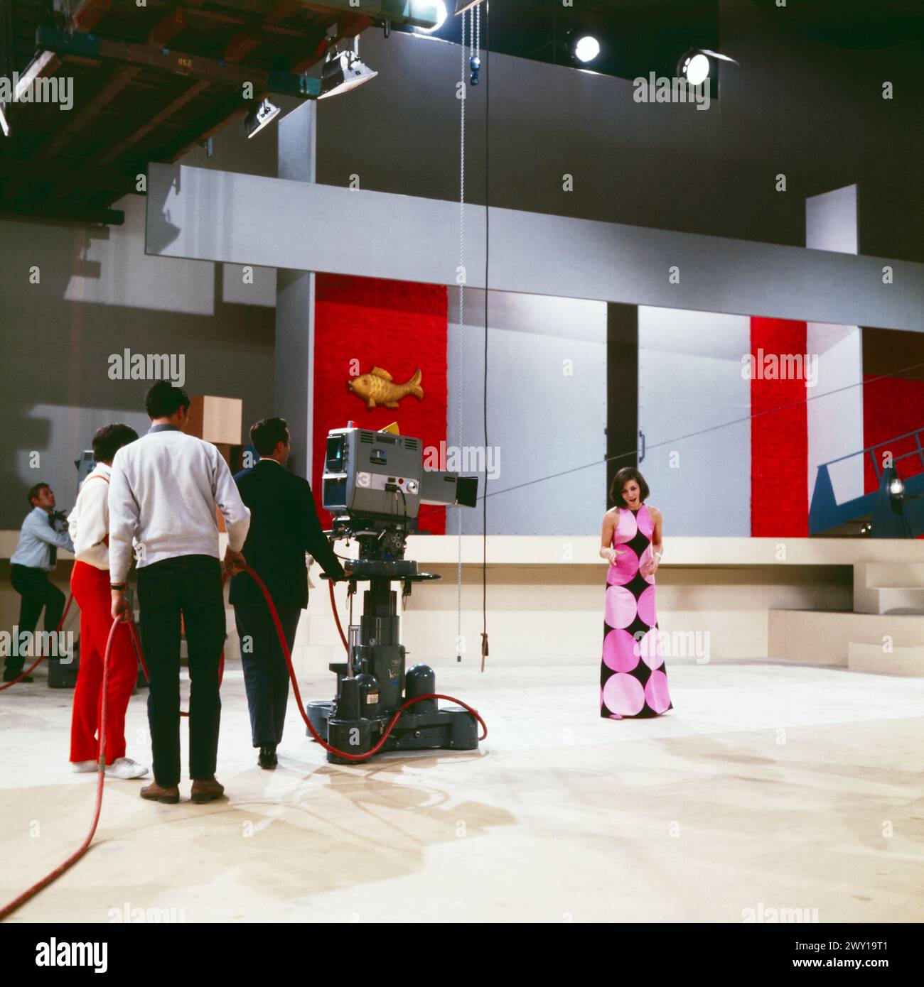 Schlagershow im ZDF, 1968, Dorthe, aka Dorthe Kollo, dänische Sängerin ...