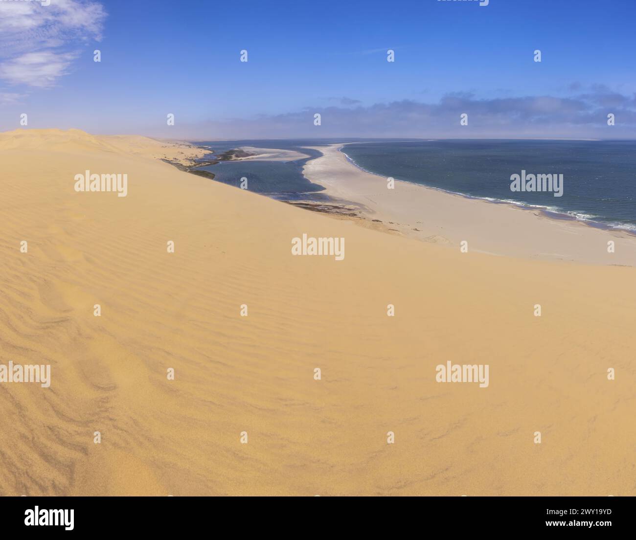 Picture of the dunes of Sandwich Harbor in Namibia on the Atlantic ...
