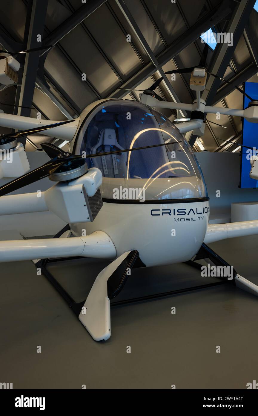 Crisalion Mobility urban air taxi. Mobility City Technology Museum in ...
