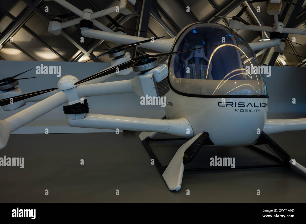 Crisalion Mobility urban air taxi. Mobility City Technology Museum in ...
