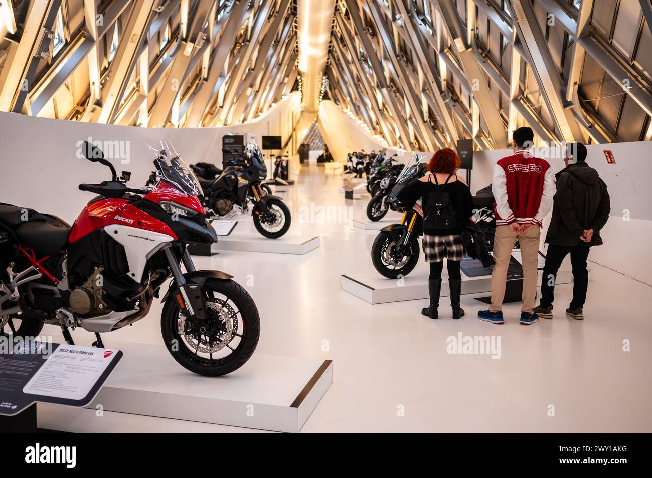 Motorbike exhibition at Mobility City Technology Museum in Zaha Hadid’s ...