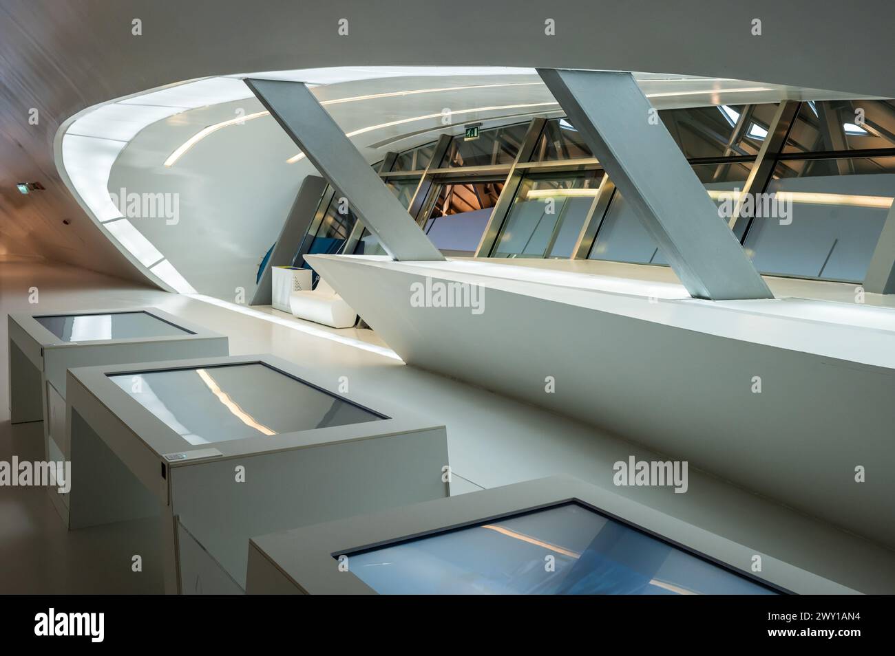 Mobility City Technology Museum in Zaha Hadid’s Bridge (Bridge Pavilion ...