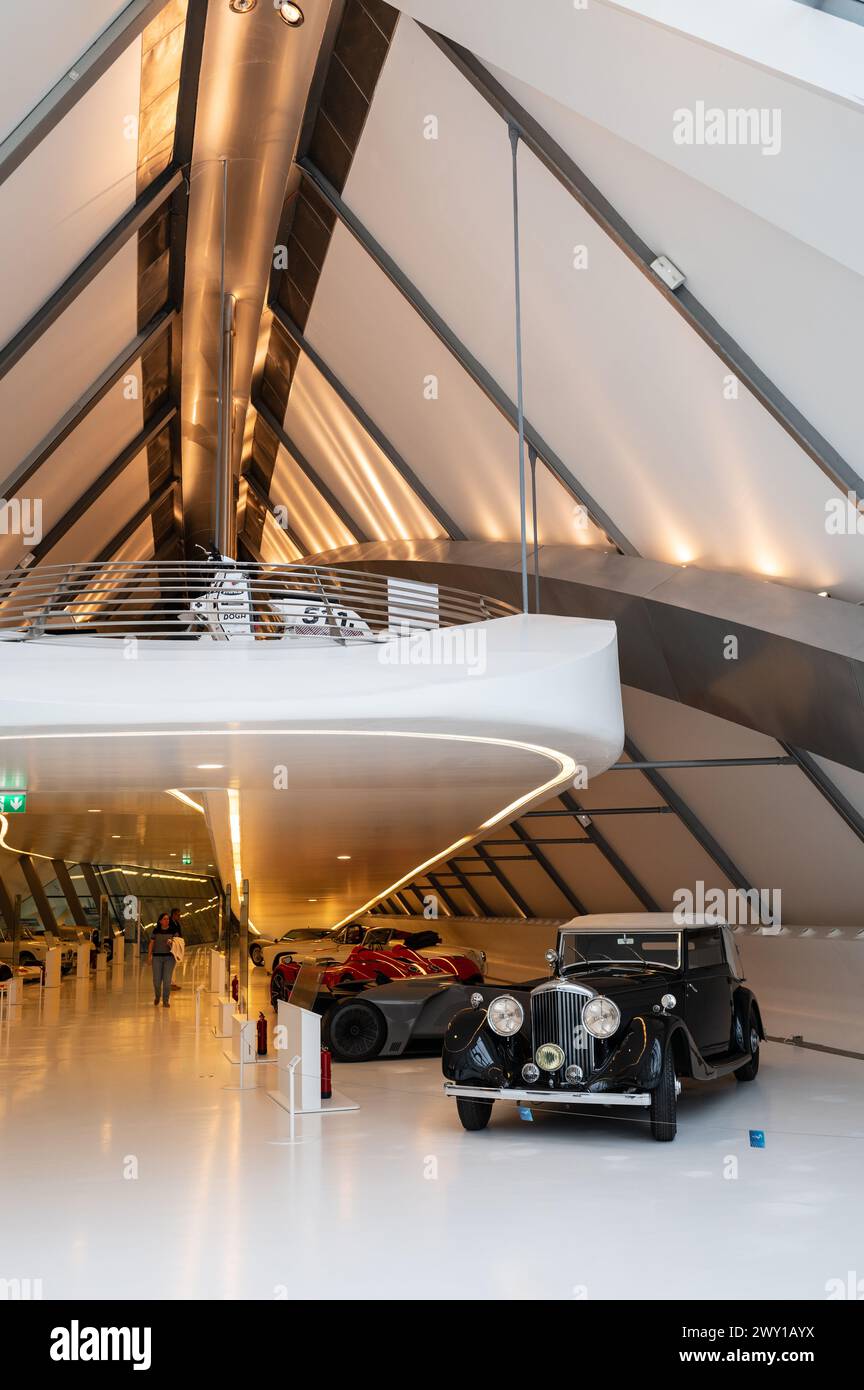 Mobility City Technology Museum in Zaha Hadid’s Bridge (Bridge Pavilion), Zaragoza, Spain Stock ...