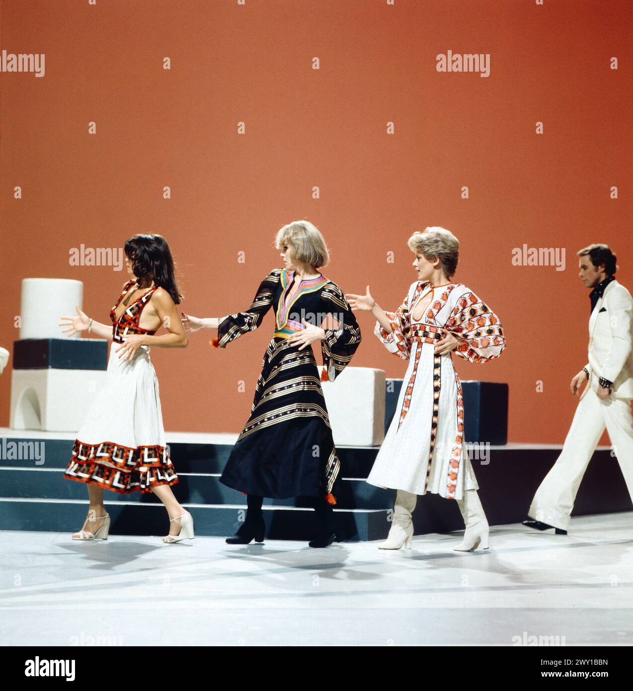 8 x 1 in Noten, ZDF Fernsehshow, Deutschland, 1976, in der Show: Wencke ...