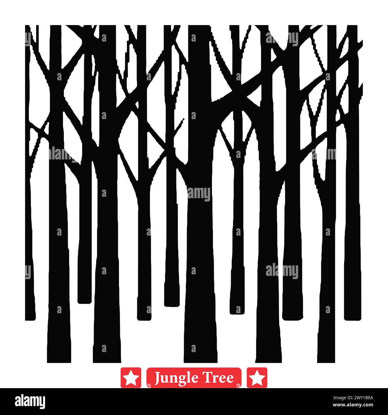 Dense forest foliage Stock Vector Images - Alamy