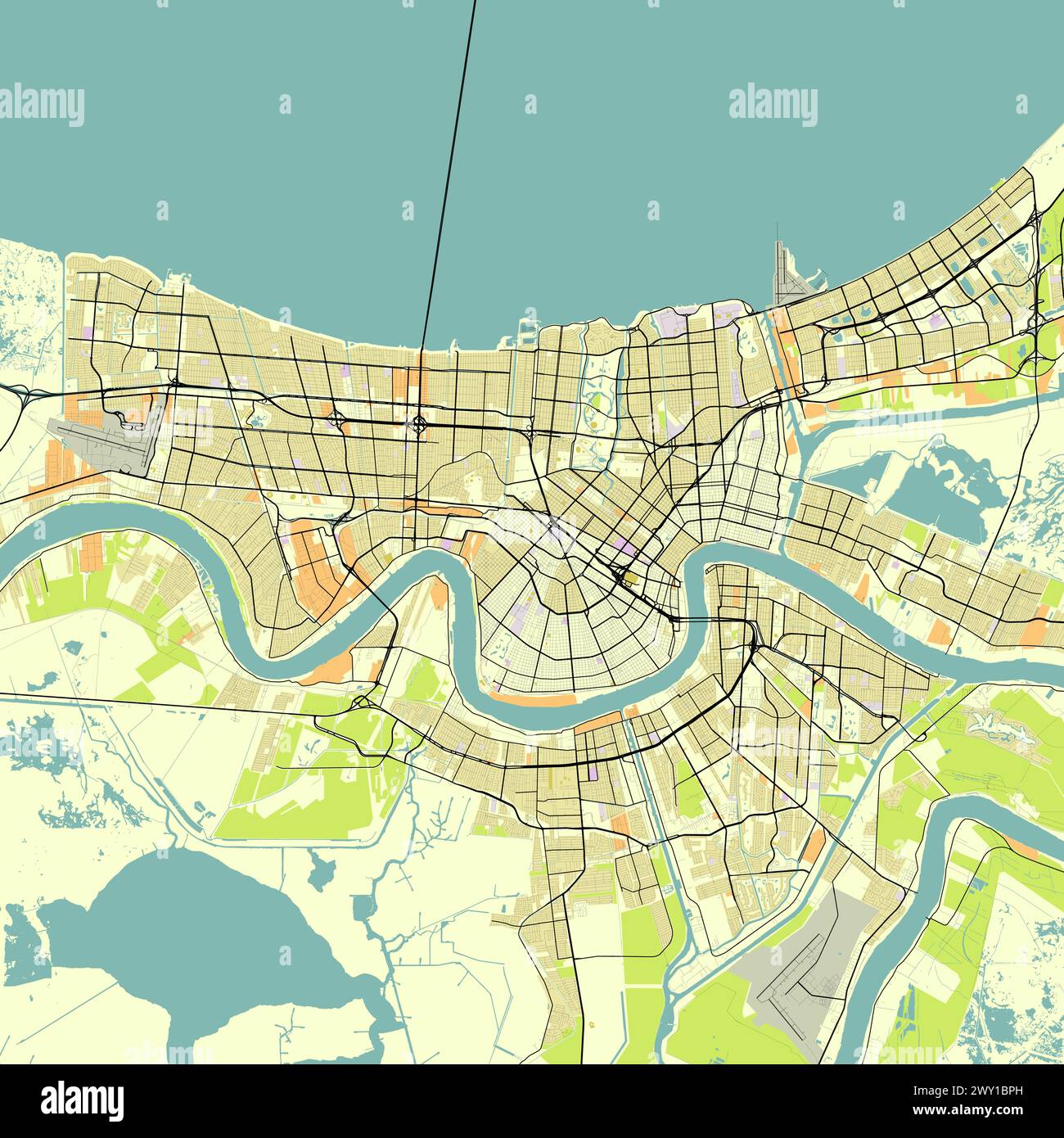 New town aerial view Stock Vector Images - Alamy