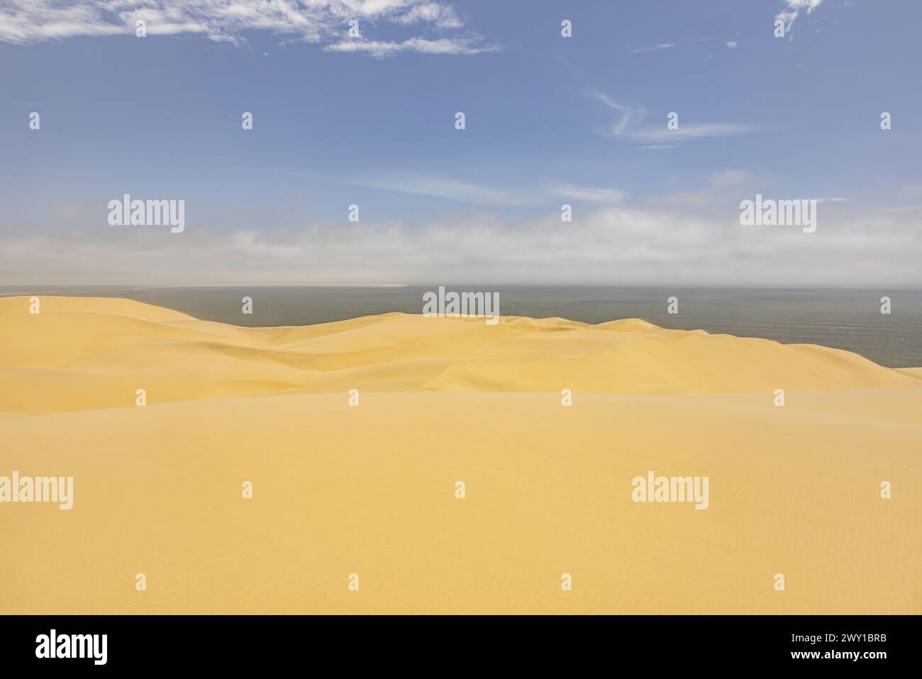 Picture of the dunes of Sandwich Harbor in Namibia on the Atlantic ...