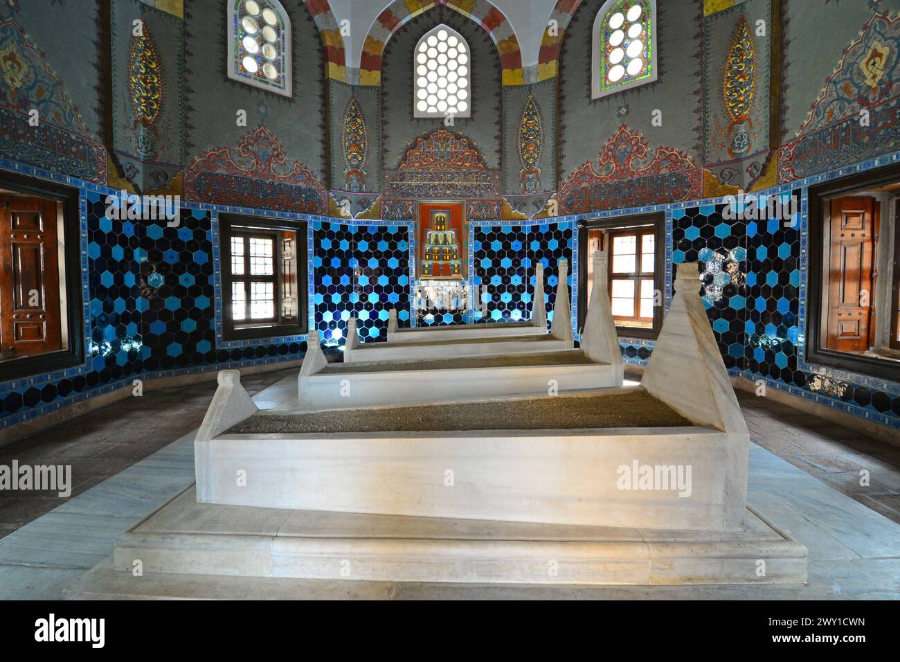 Sehzade Mahmut Tomb, located in Bursa, Turkey, was built in the 16th ...