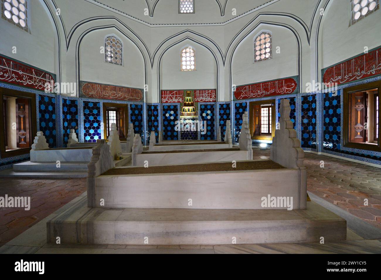 Sehzade Mahmut Tomb, located in Bursa, Turkey, was built in the 16th ...