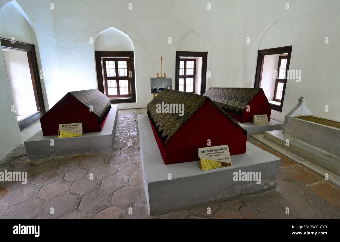 1. Murat Tomb, located in Bursa, Turkey, was built in the 14th century ...