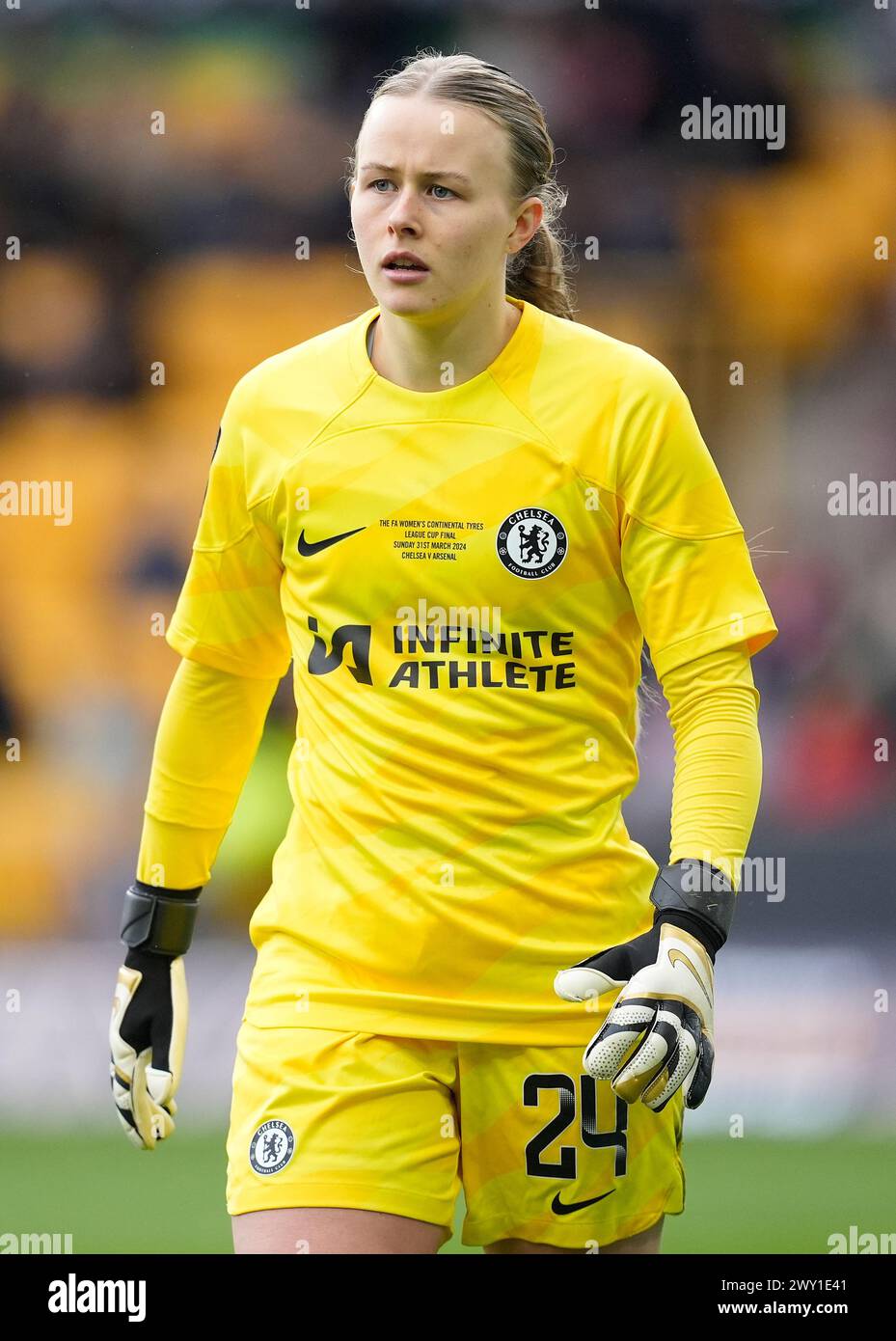 Chelsea goalkeeper Hannah Hampton during the FA Women's Continental ...