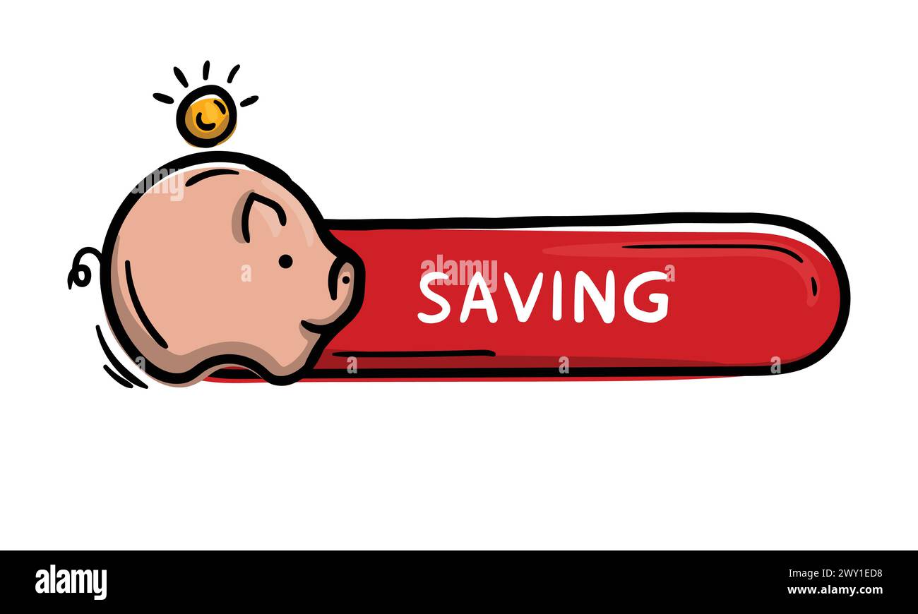 Bank savings promotion Stock Vector Images - Alamy