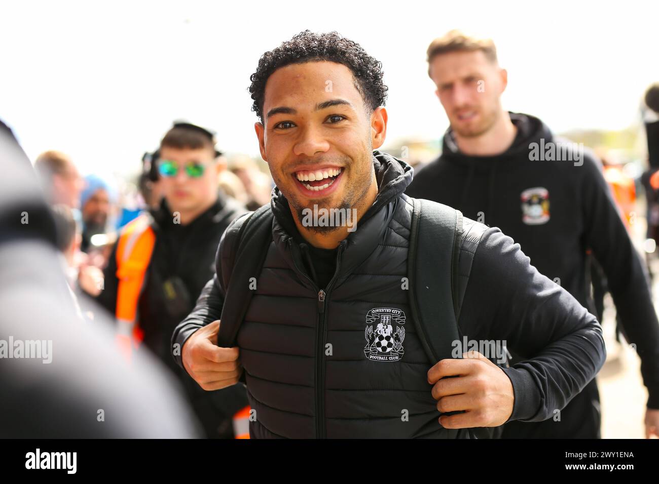 Coventry City's Milan van Ewijk arrives before the Sky Bet Championship ...
