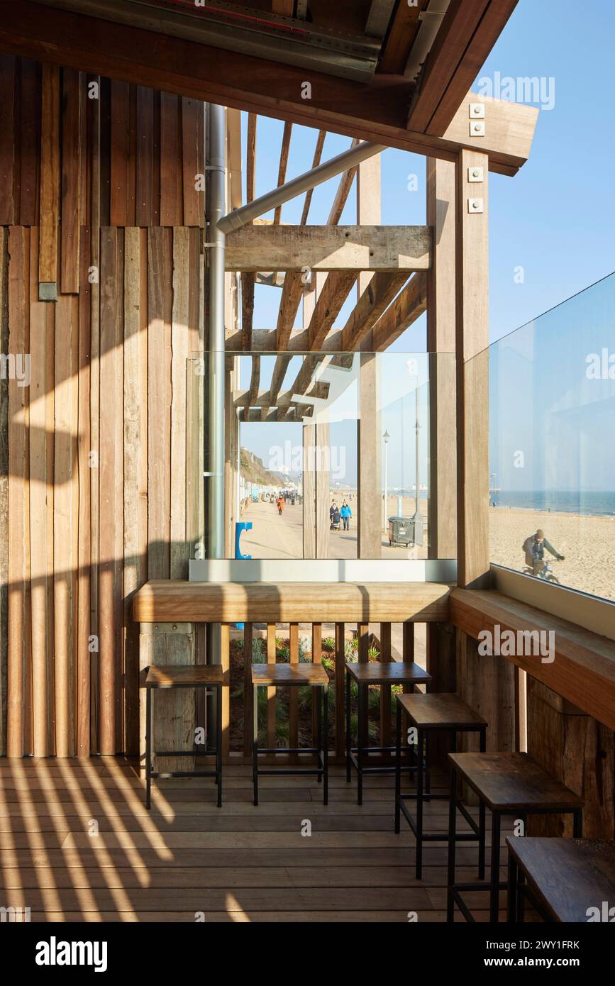 Interior view with sea view. Durley Chine Environmental Hub ...