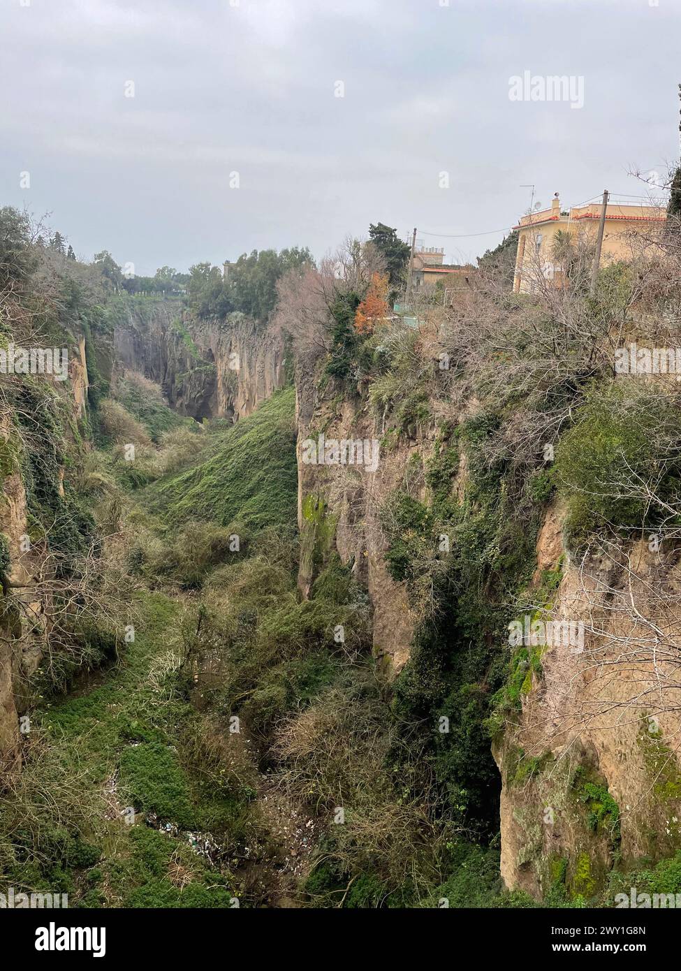 Meta, Italy. View over Vallone dei Mulini di Meta (Valley of the Mills ...