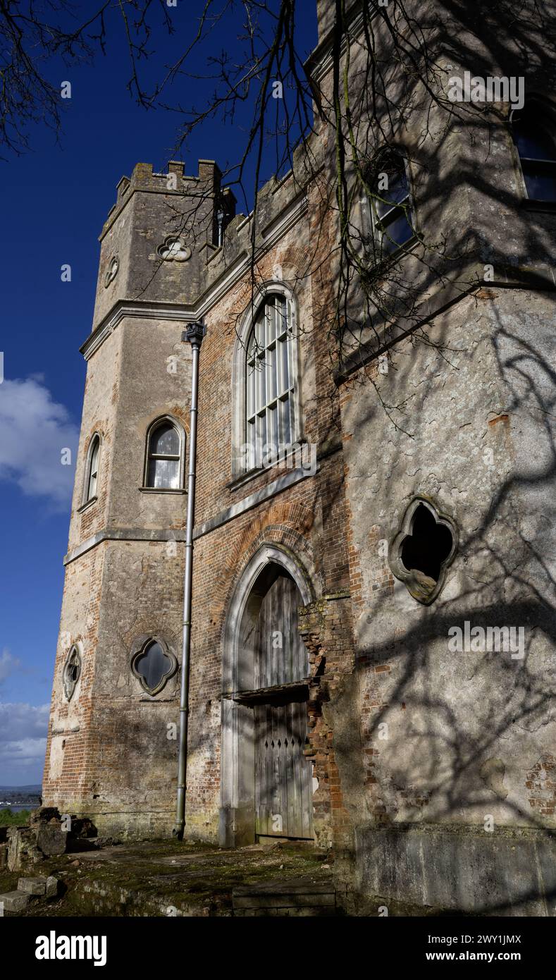 The Belvedere Tower at Powderham, Kenton, Exeter, Devon, England, UK ...
