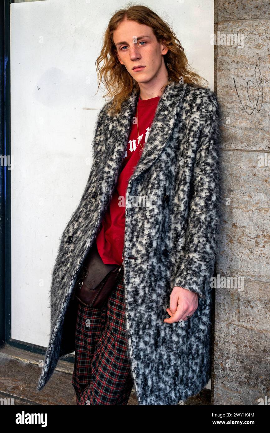 Lucas V / Leonard W Berlin, Germany. Young adult, male music student ...