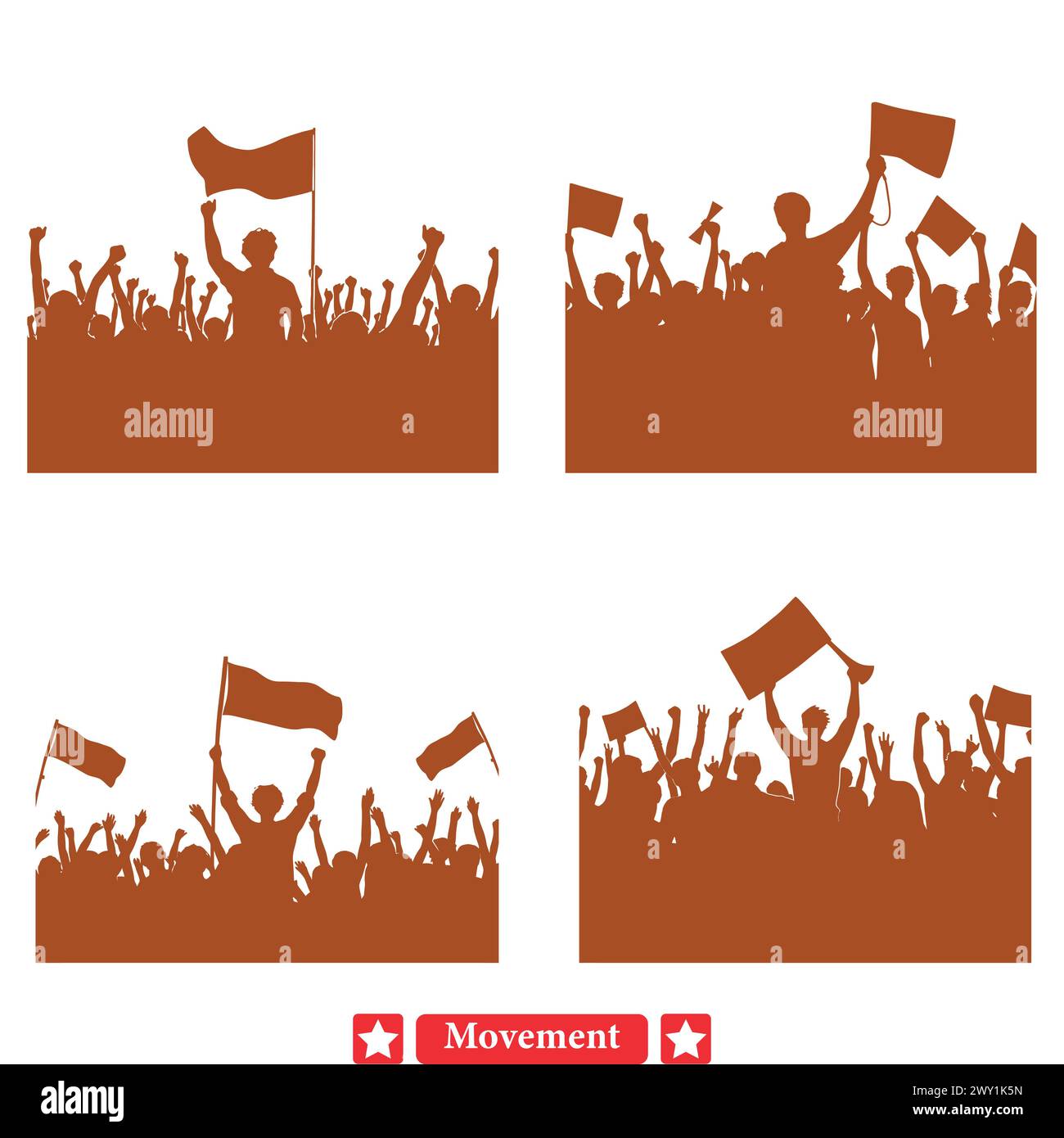 Together We Rise Striking Political Movement Symbols Amplifying Voices ...