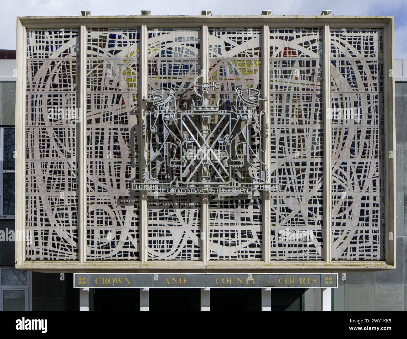 Façade of the Plymouth Crown and County Court Building, Armada Way ...