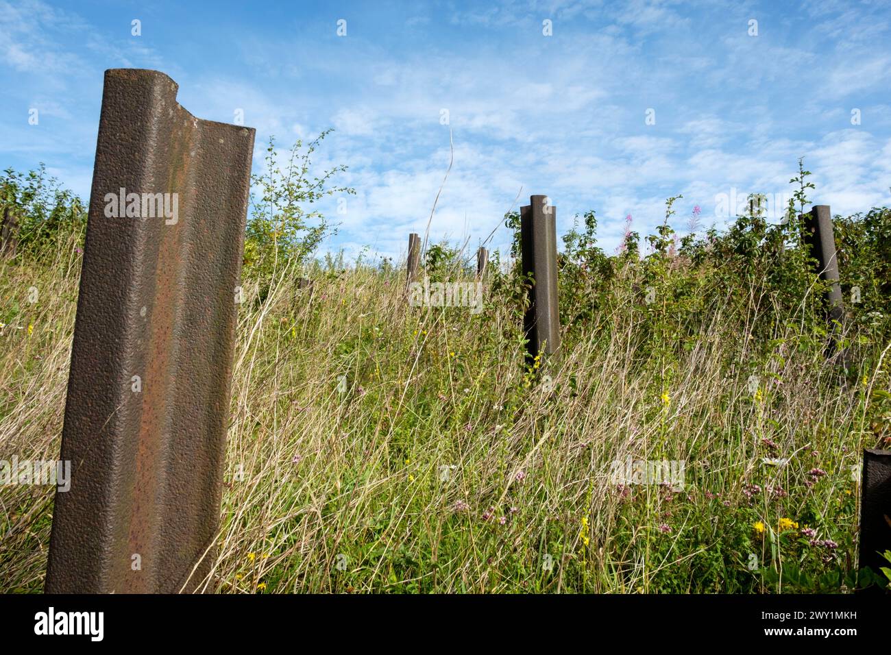 The site of Maginot line named Villy La Ferte has two blocks and is 30 ...