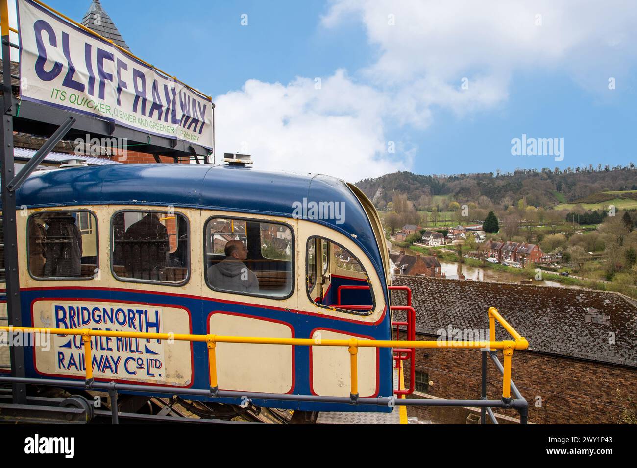 The Bridgnorth Cliff Railway, also known as the Bridgnorth Funicular ...