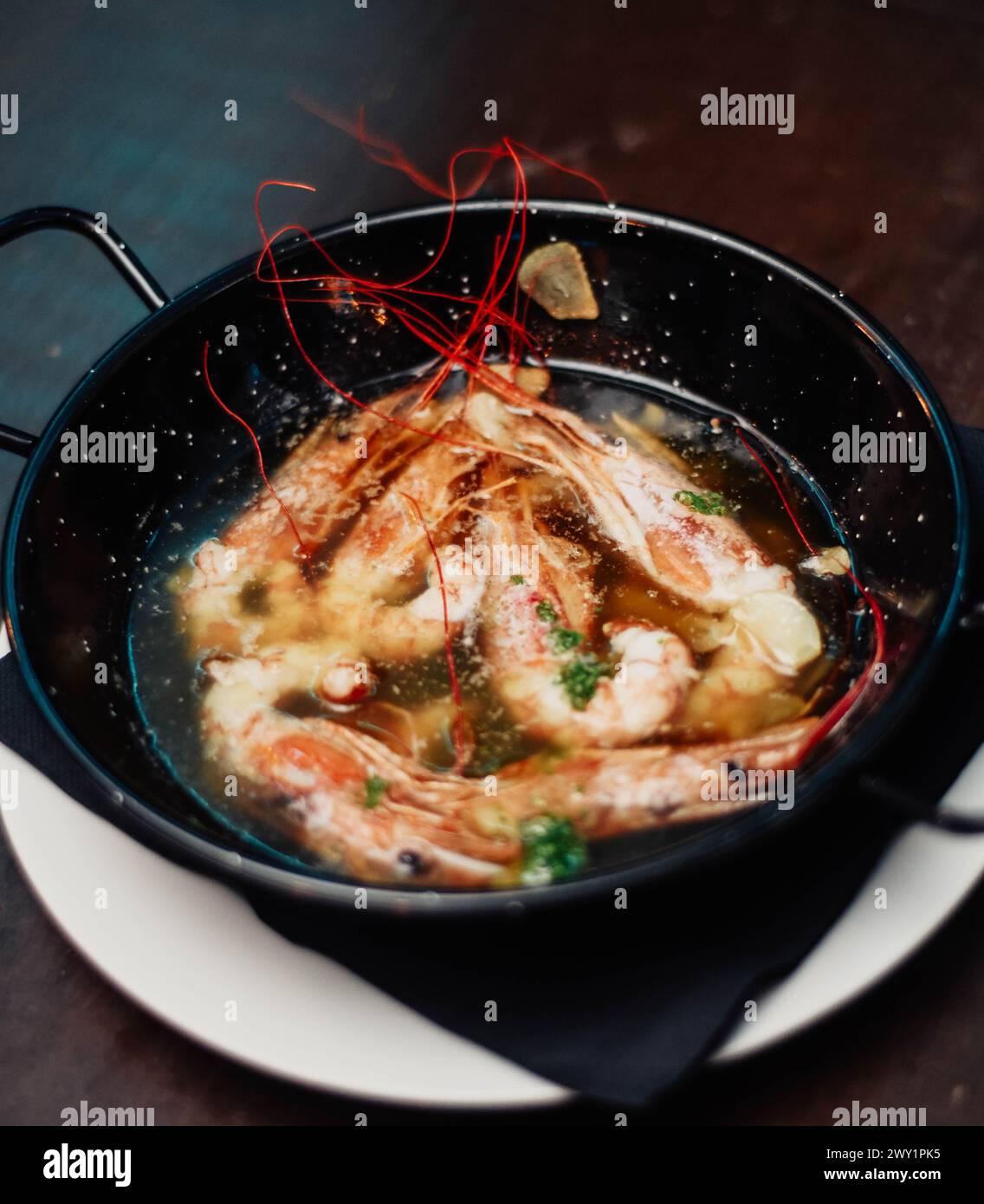 Prawns hot mediterranean sauce hi-res stock photography and images - Alamy
