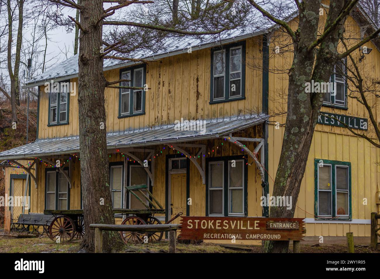 Stokesville, Virginia, USA - February 24, 2024: Office and entrance ...