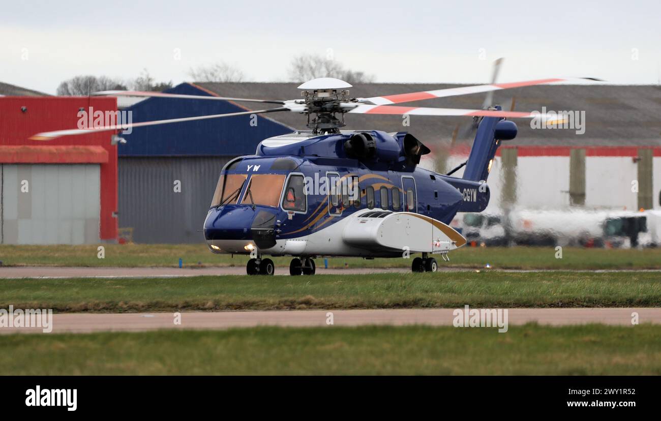 Offshore helicopter services uk s 92a hi-res stock photography and ...