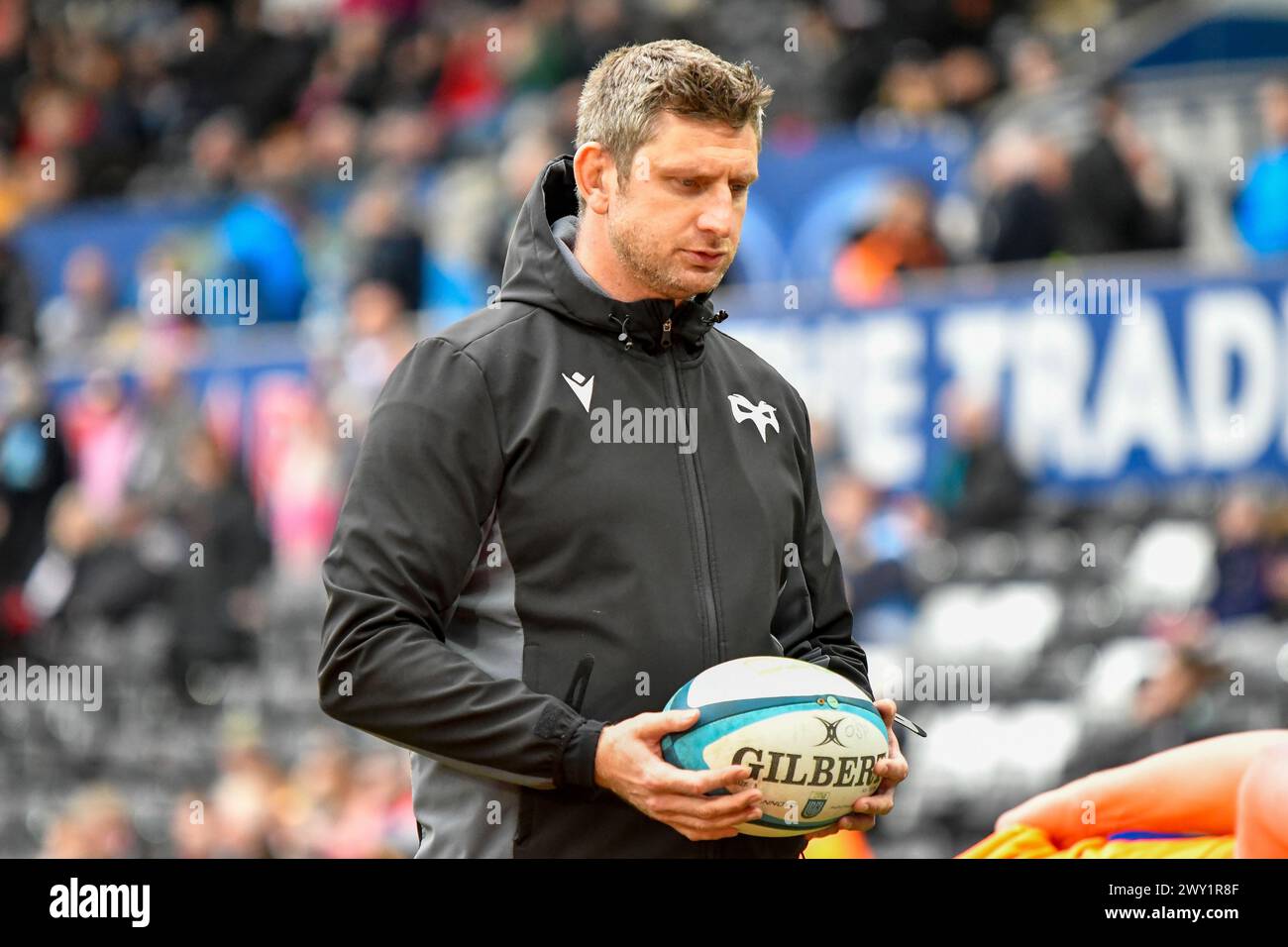 Swansea, Wales. 30 March 2024. Richard Kelly Ospreys First Team Coach ...