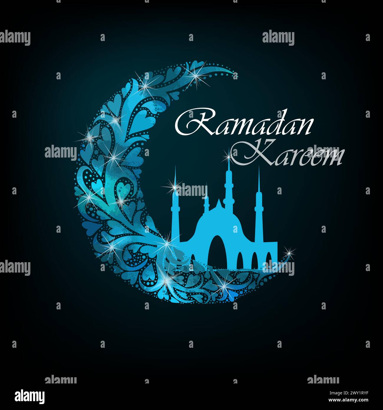 Ramadan Karim Arabic. Ramadan Kareem holiday. hand drawing. Not AI ...