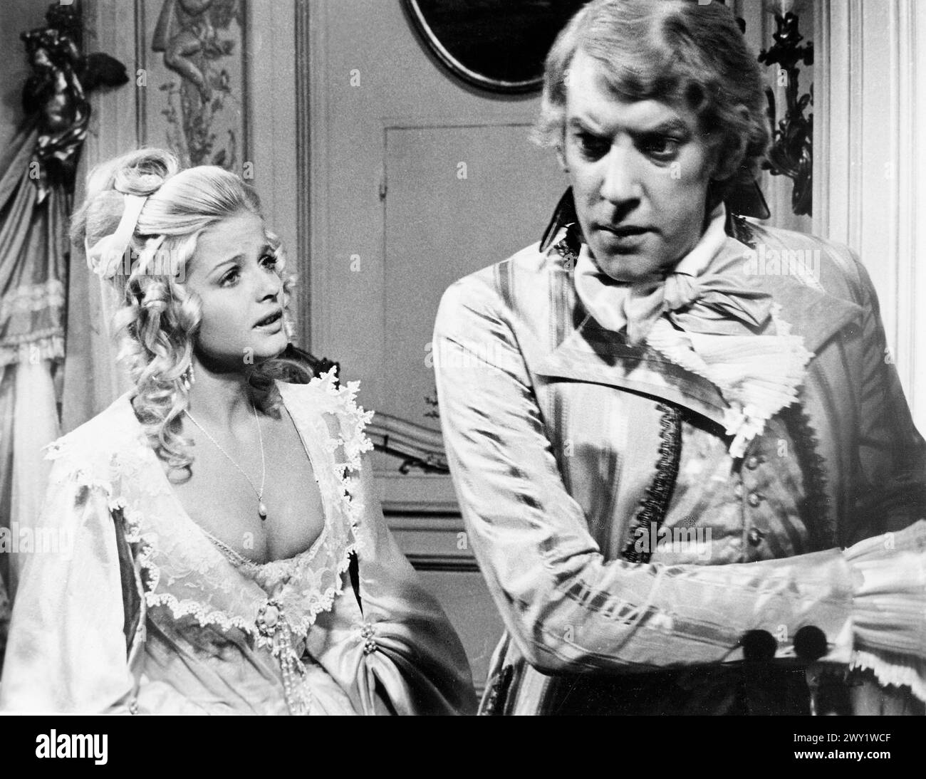 Ewa Aulin, Donald Sutherland, on-set of the film, "Start The Revolution ...