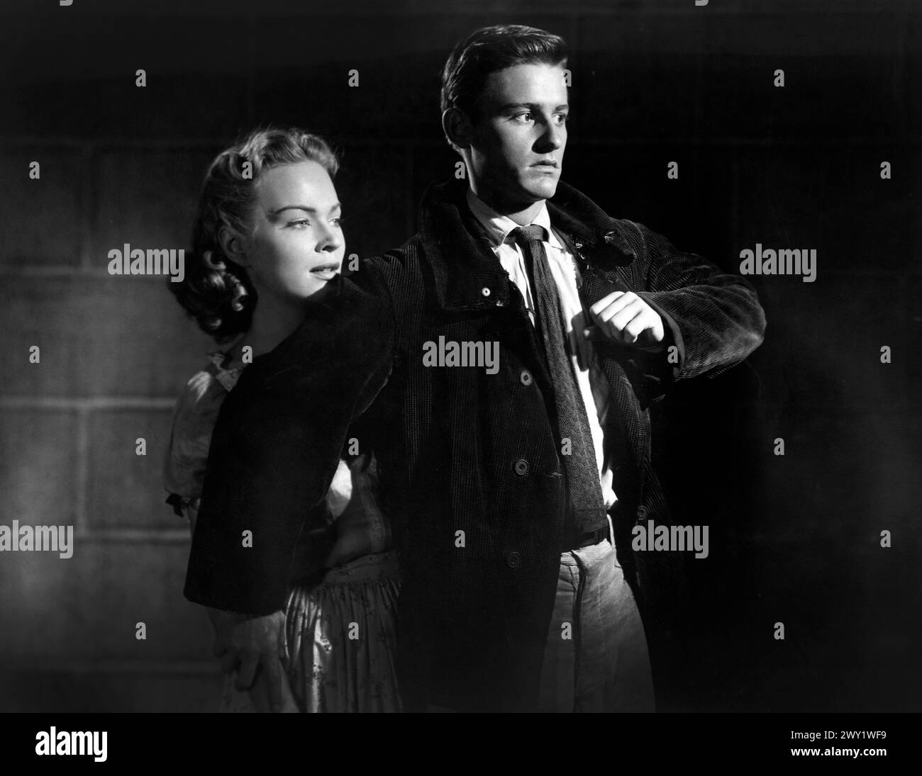 Kristine Miller, Roddy McDowall, on-set of the film, "The Steel Fist ...