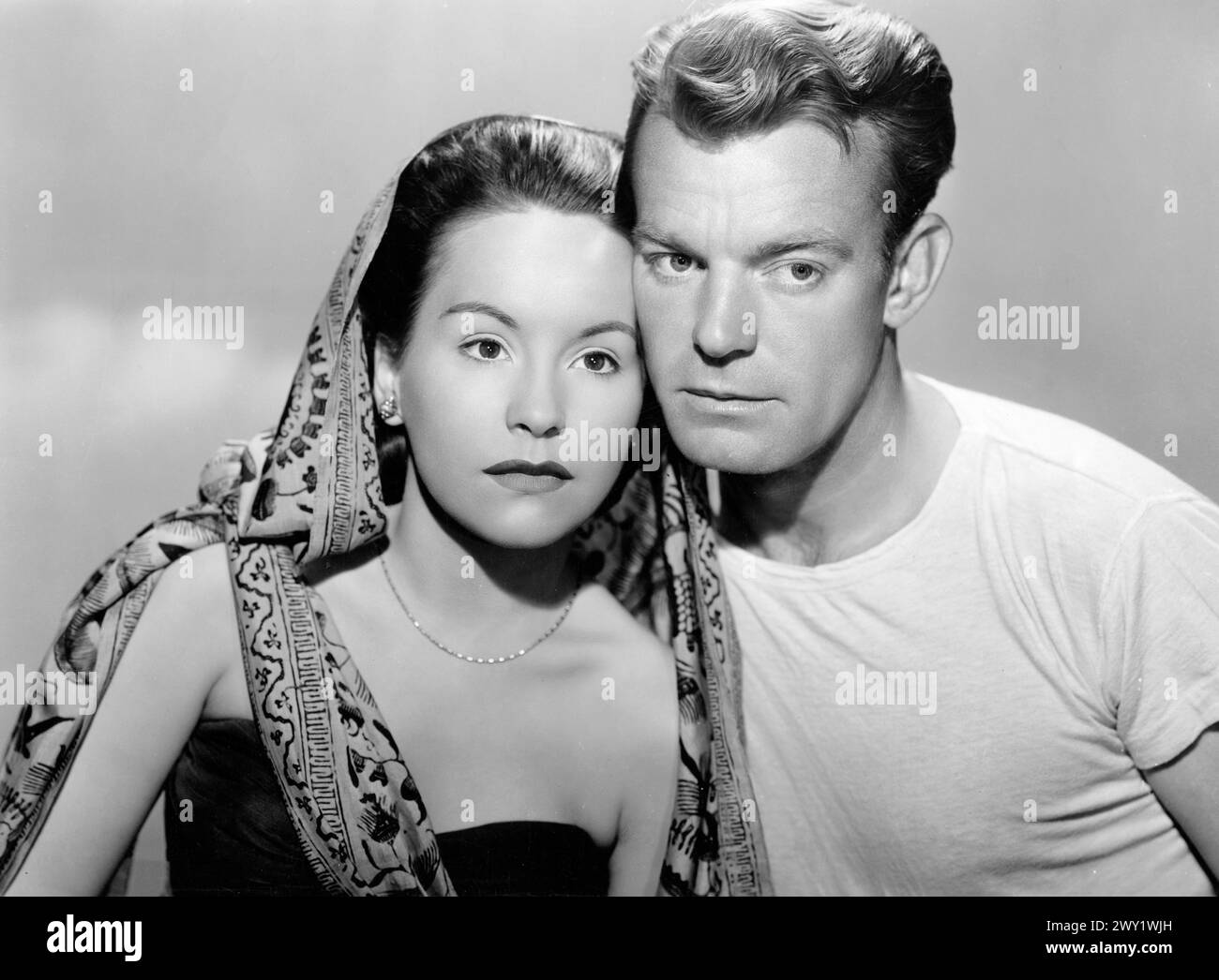 Carol Thurston, Dennis O'Keefe, on-set of the film, "The Story of Dr ...