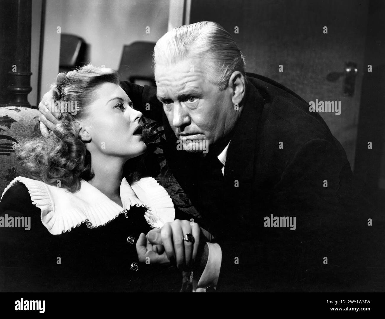 Marcia Mae Jones, Joseph Crehan, on-set of the film, "Street Corner ...