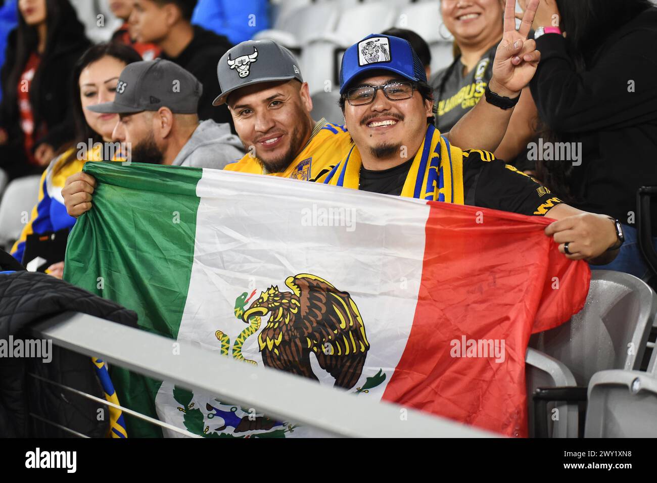 Columbus, Ohio, USA. 2nd Apr, 2024. Tigres UANL fans before the match ...