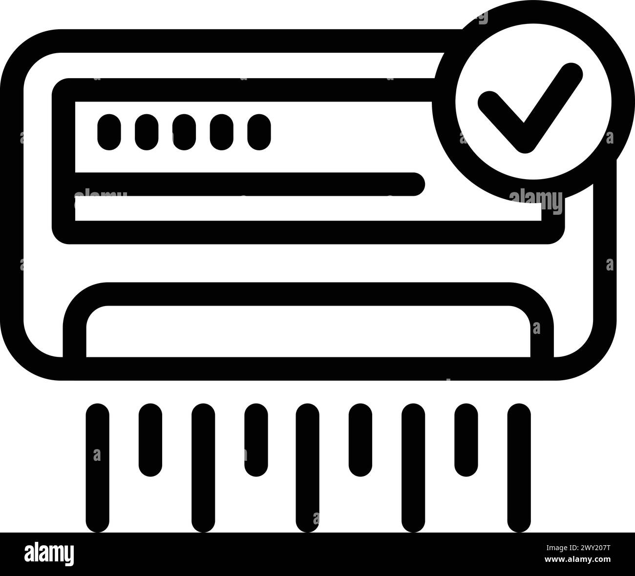 Air cooling device icon outline vector. Air conditioner installation ...