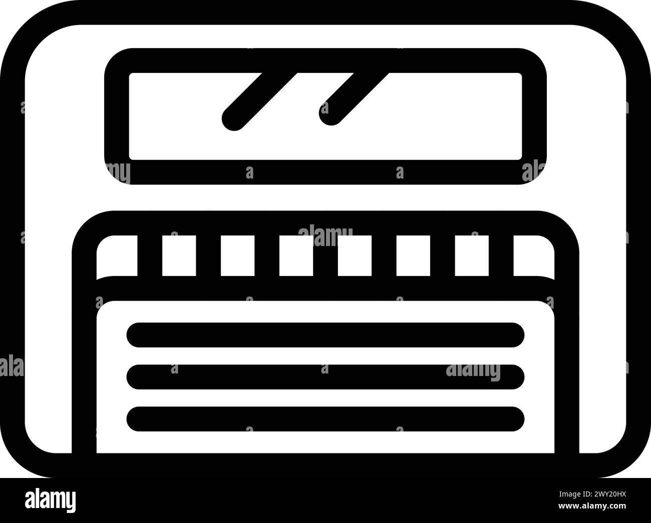 Air conditioning device icon outline vector. Indoor appliance ...