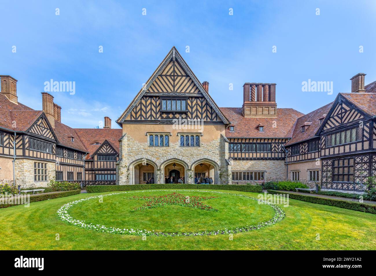Cecilienhof Palace in New (Neuer) park, Potsdam, Germany Stock Photo ...