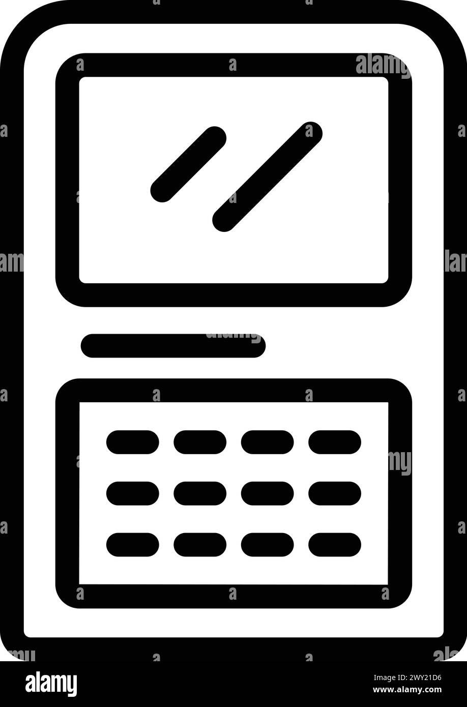 Electronic ticketing machine Stock Vector Images - Alamy