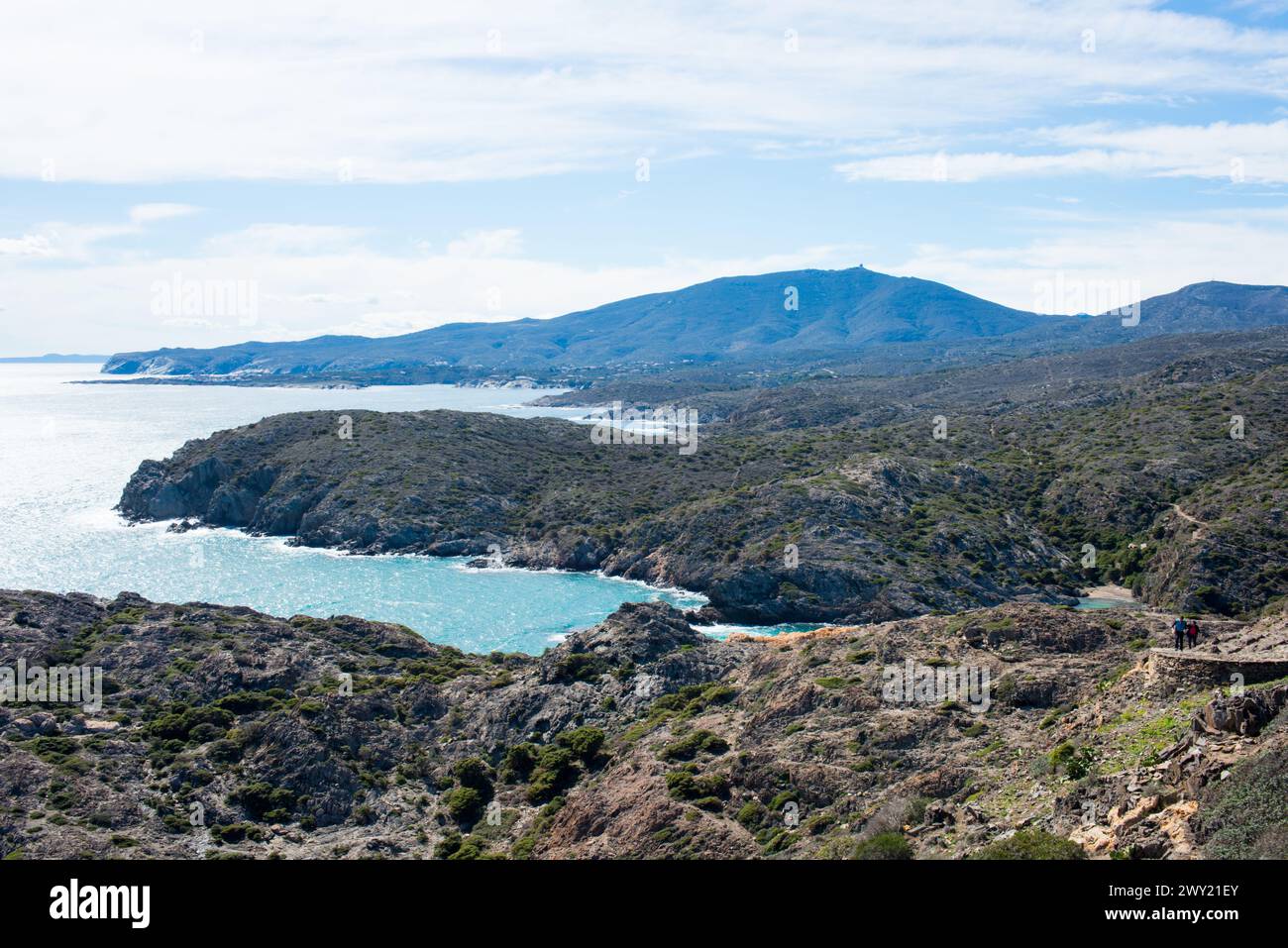 Aerial view of Cap Creus, the eastermost point of Iberian peninsula ...