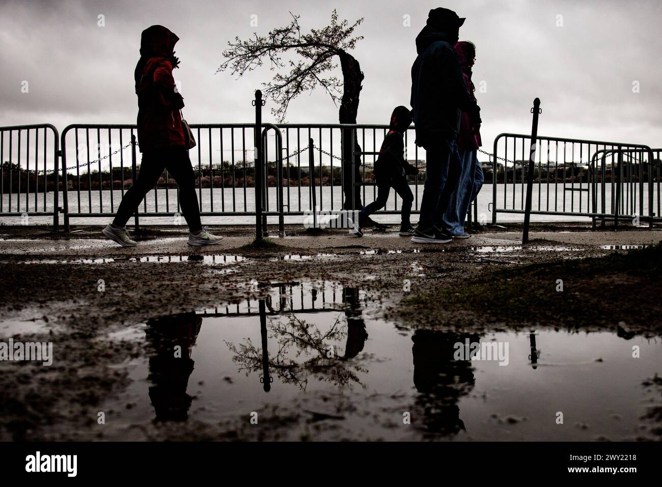 Washington, United States. 03rd Apr, 2024. Visitors walk past the ...