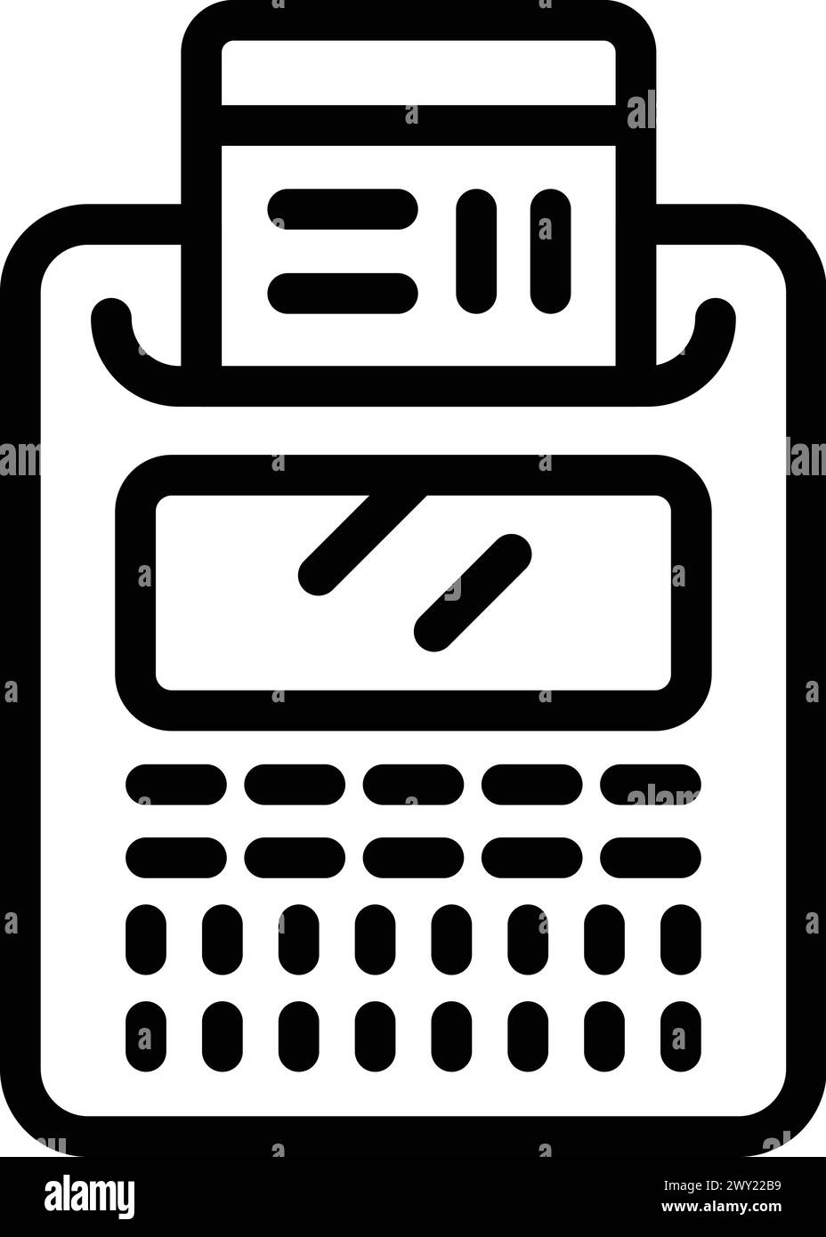 Insert card in ticket terminal icon outline vector. Buy travel pass ...