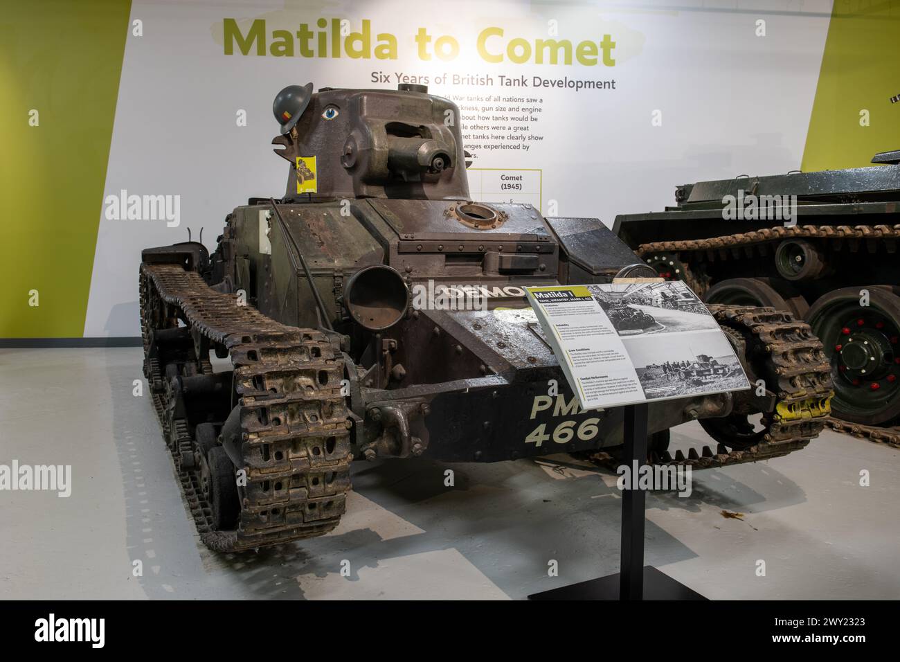 Bovington.Dorset.United Kingdom.February 25th 2024.A Matilda Mark 1 A11 ...